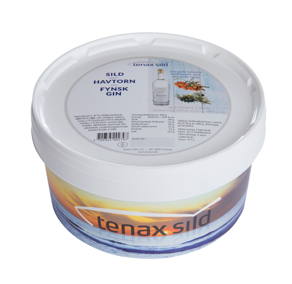 Sild med havtorn og fynsk gin - Tenax