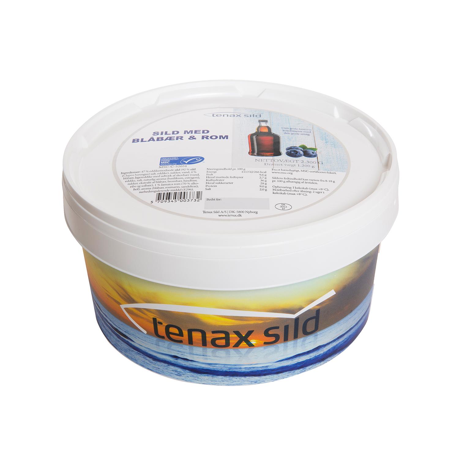 Sild med blåbær og rom - Tenax