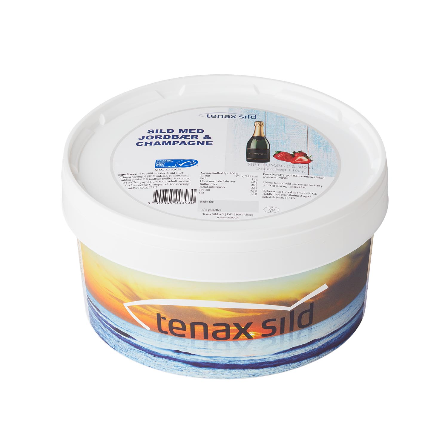 Sild med jordbær og champagne - Tenax